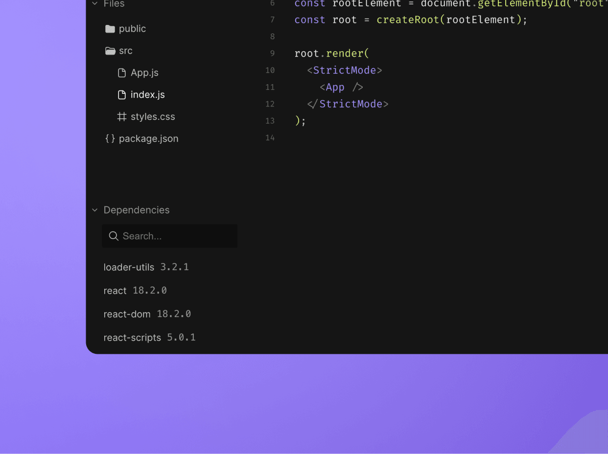 Overview – CodeSandbox