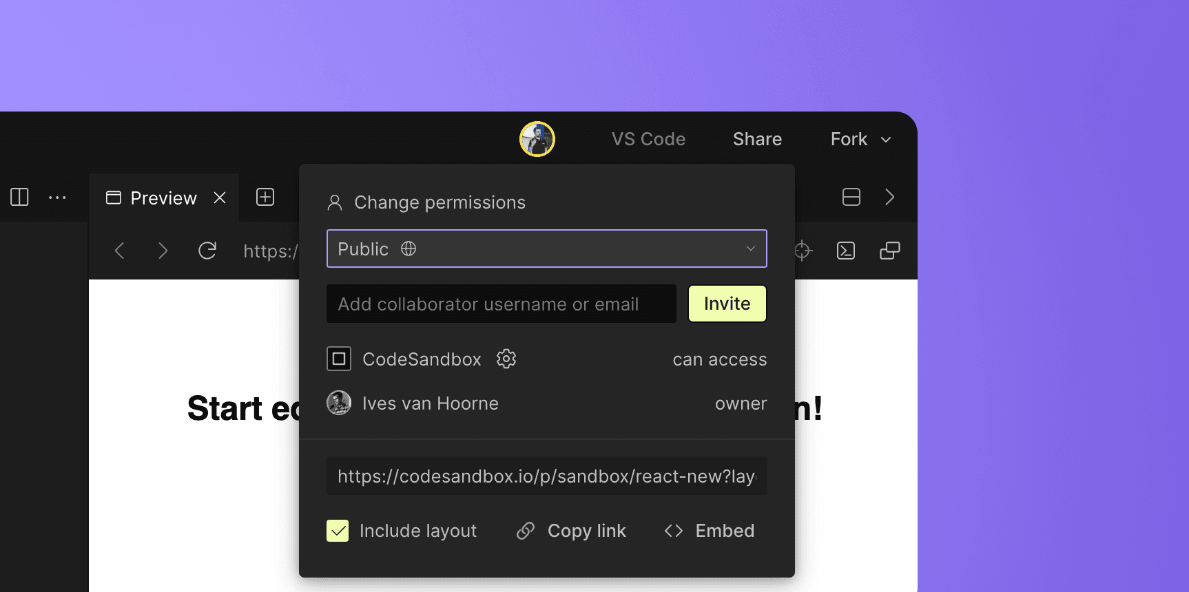 Overview – CodeSandbox